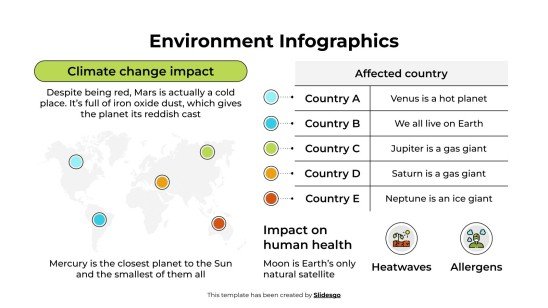Environment Infographics Template
