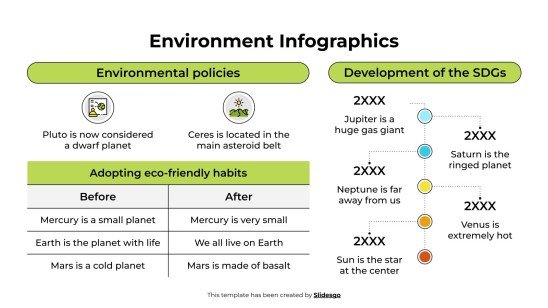 Environment Infographics Template