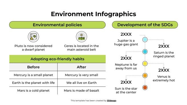 Environment Infographics Template