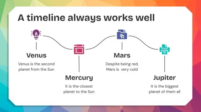 Colorful Low-Poly Lesson for Elementary Presentation