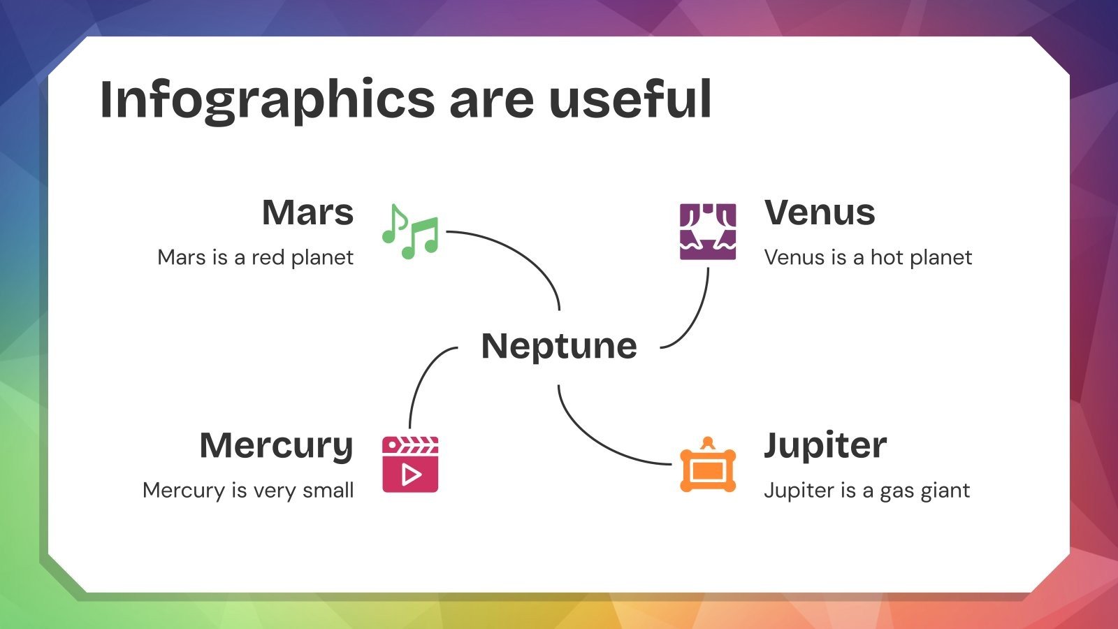 Colorful Low-Poly Lesson for Elementary Presentation