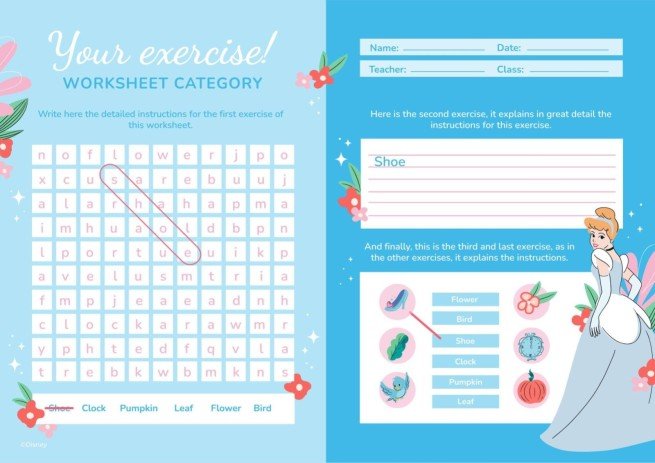 Cinderella Word & Picture Matching Worksheet Presentation