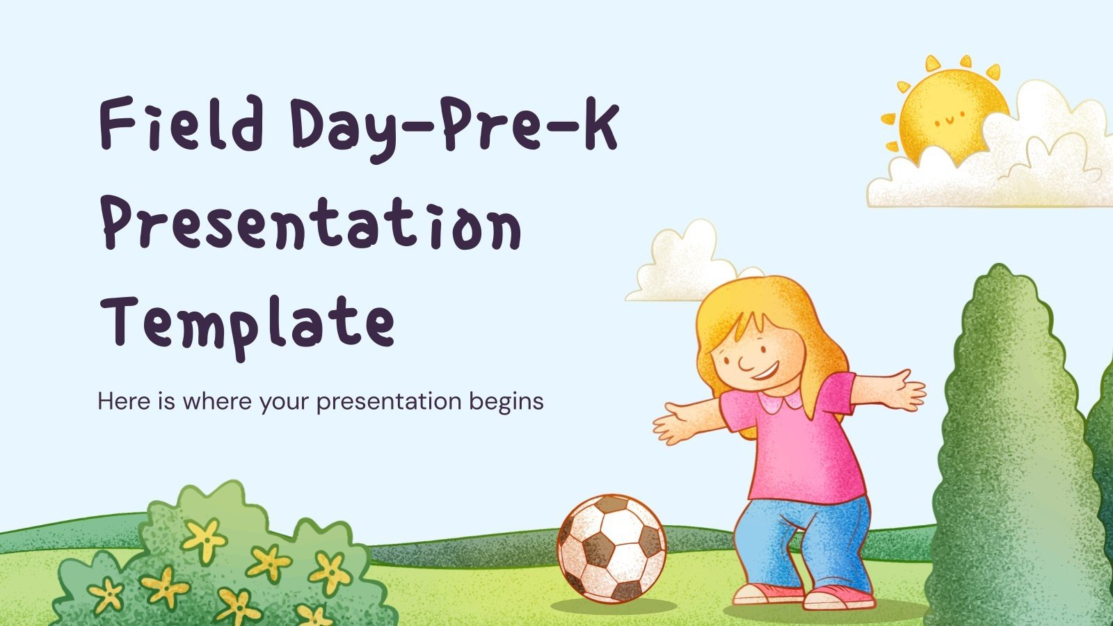 Field Day - Pre-K Presentation Template Presentation