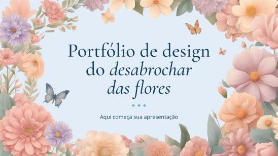 Blooming Flower Design Portfolio Presentation
