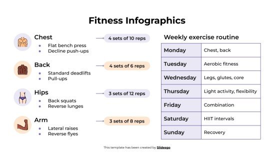 Fitness Infographics Template