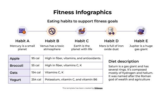 Fitness Infographics Template