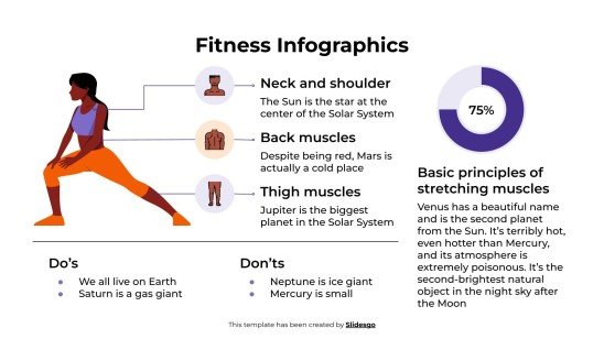 Fitness Infographics Template