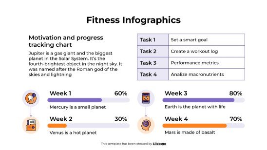 Fitness Infographics Template