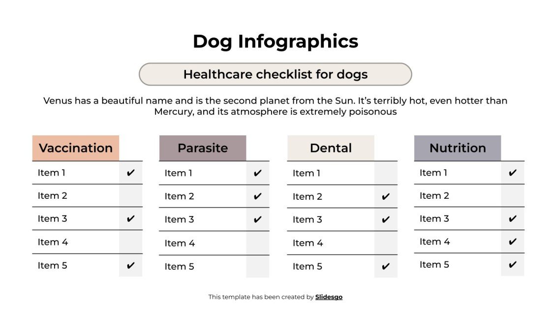 Dog Infographics Template