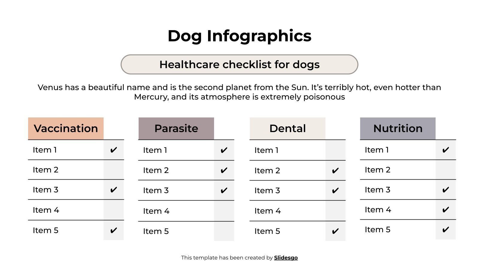 Dog Infographics Template