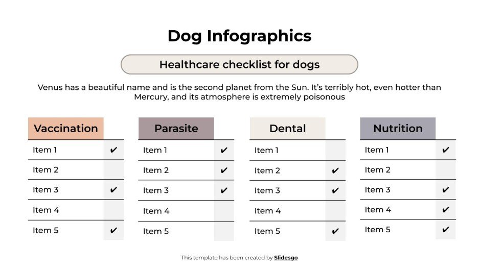 Dog Infographics Template