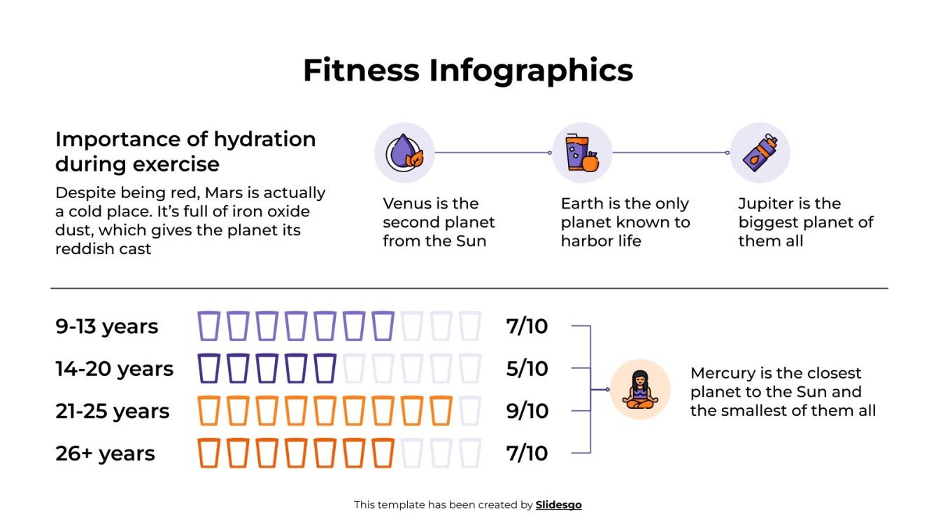 Fitness Infographics Template