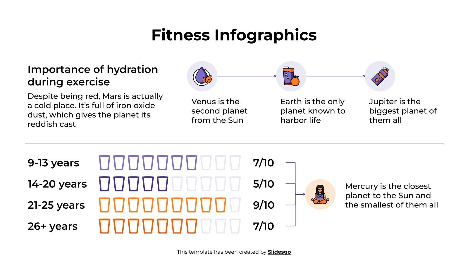 Fitness Infographics Template