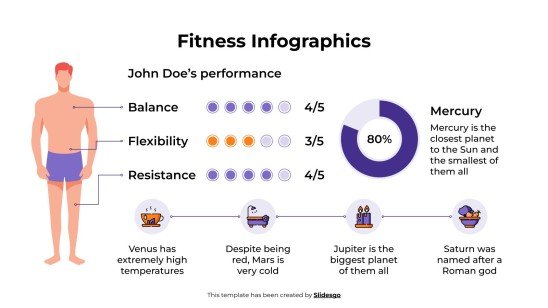Fitness Infographics Template