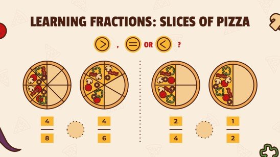 Learning Fractions: Slices of Pizza Infographics Template