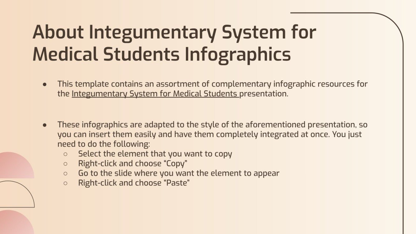 Integumentary System for Medical Students Infographics