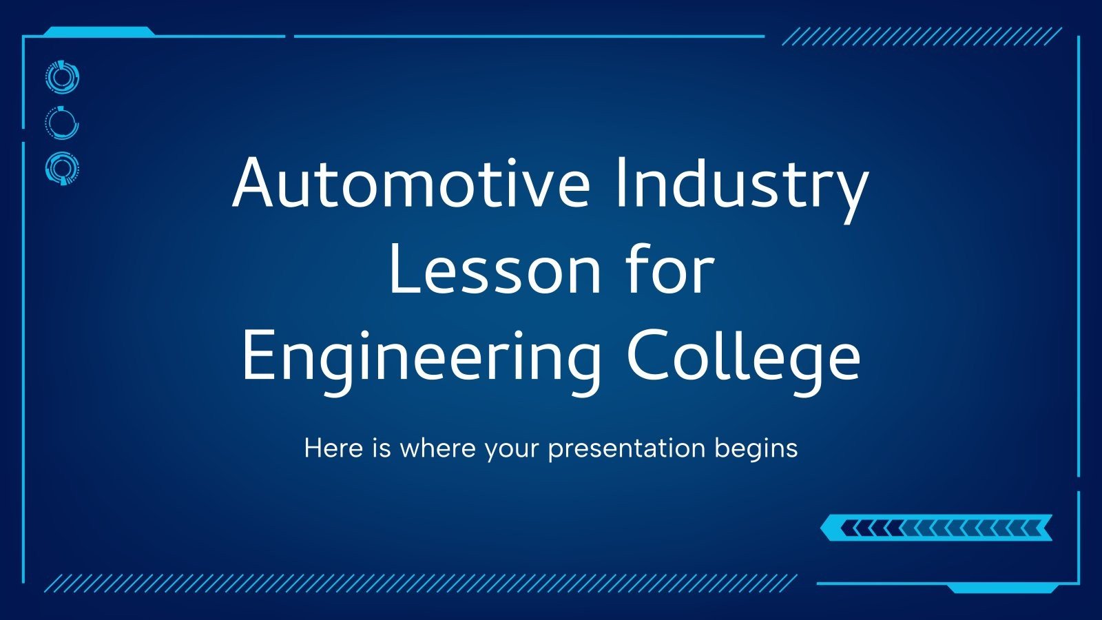 Automotive Industry Lesson for Engineering College