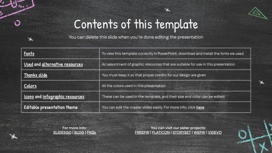 Simple Blackboard Background Presentation