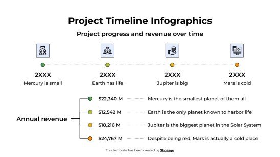 Project Timeline Infographics Presentation