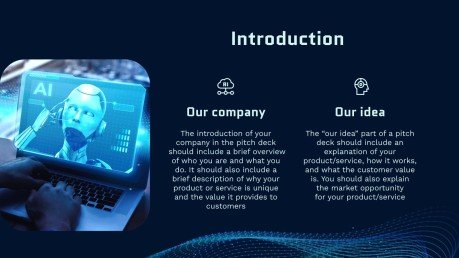 Artificial Intelligence App Pitch Deck Presentation