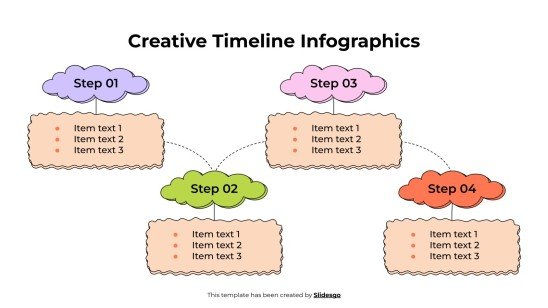 Creative Timeline Infographics Template