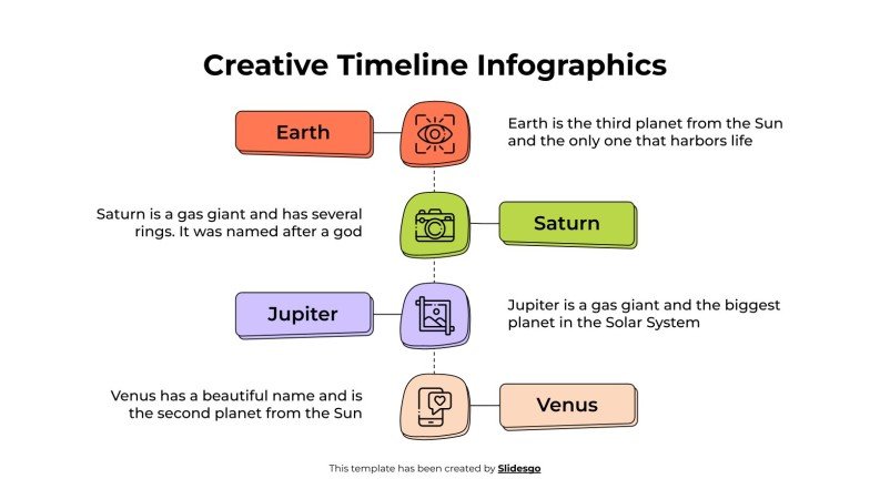 Creative Timeline Infographics Template