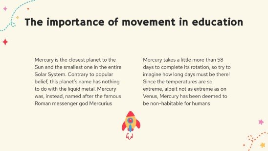 Ideas for Incorporating Movement in the Classroom