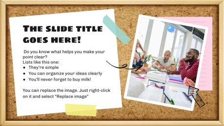 Corkboard Presentation Template Presentation