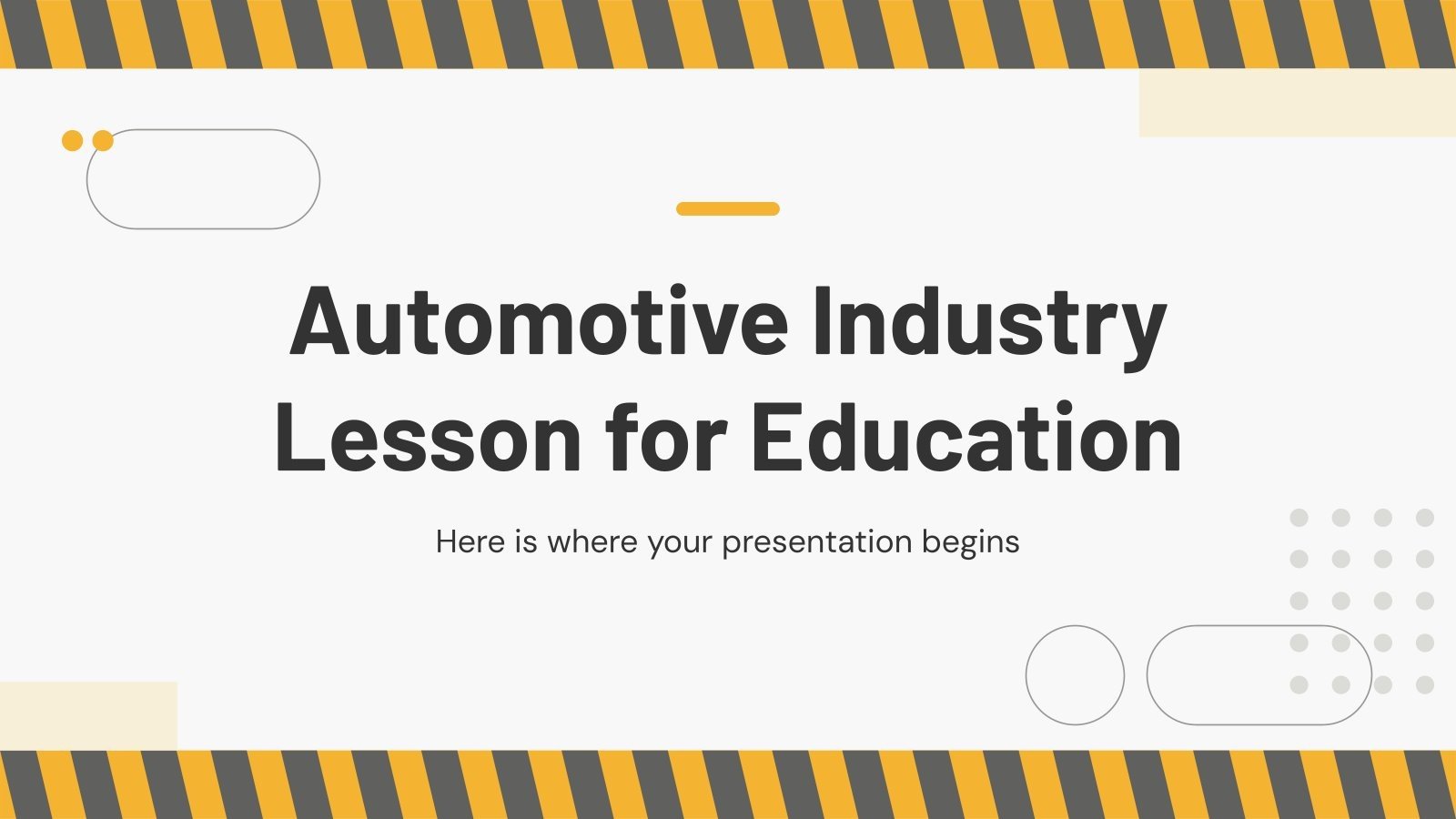 Automotive Industry Lesson for Education Presentation