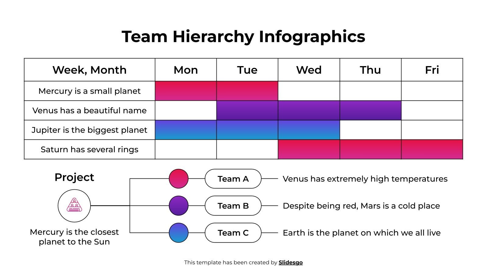 Team Hierarchy Inforgraphics Template