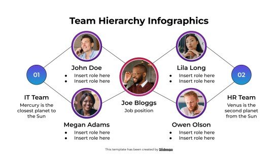 Team Hierarchy Inforgraphics Template