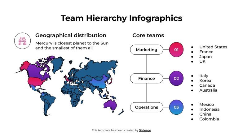Team Hierarchy Inforgraphics Template