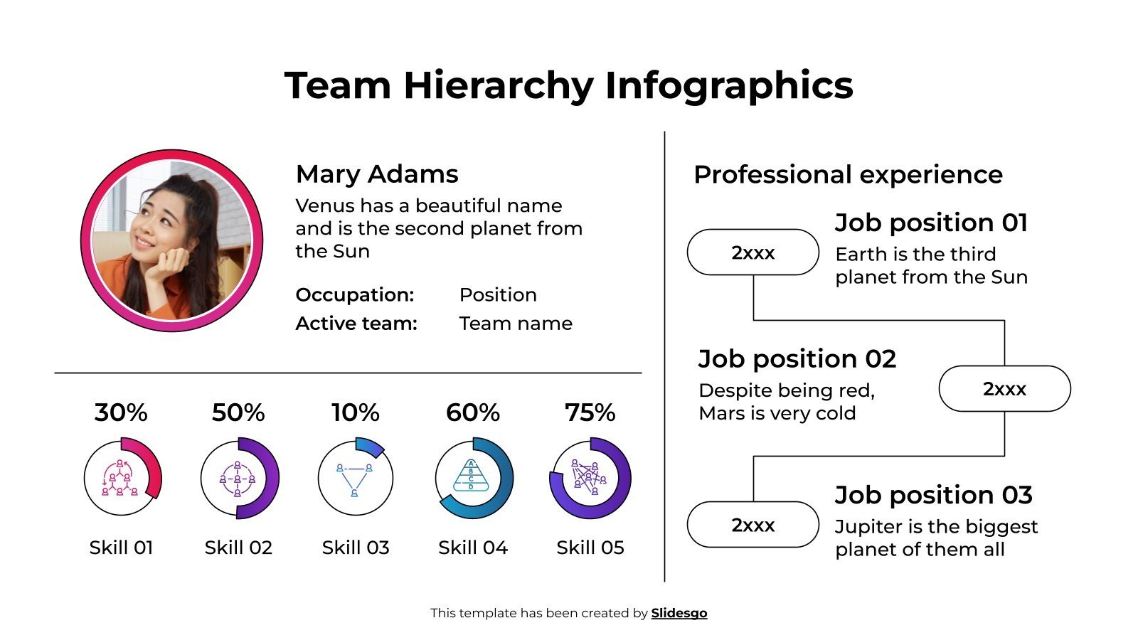 Team Hierarchy Inforgraphics Template