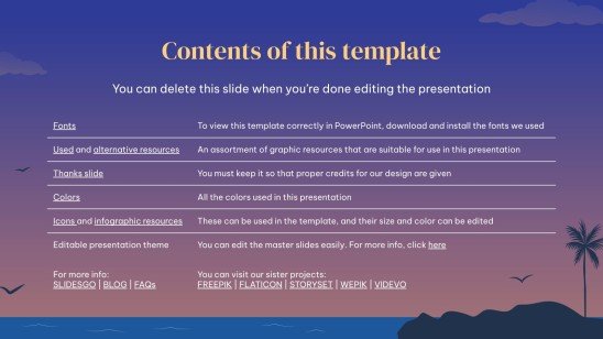 Sunset Beach Presentation