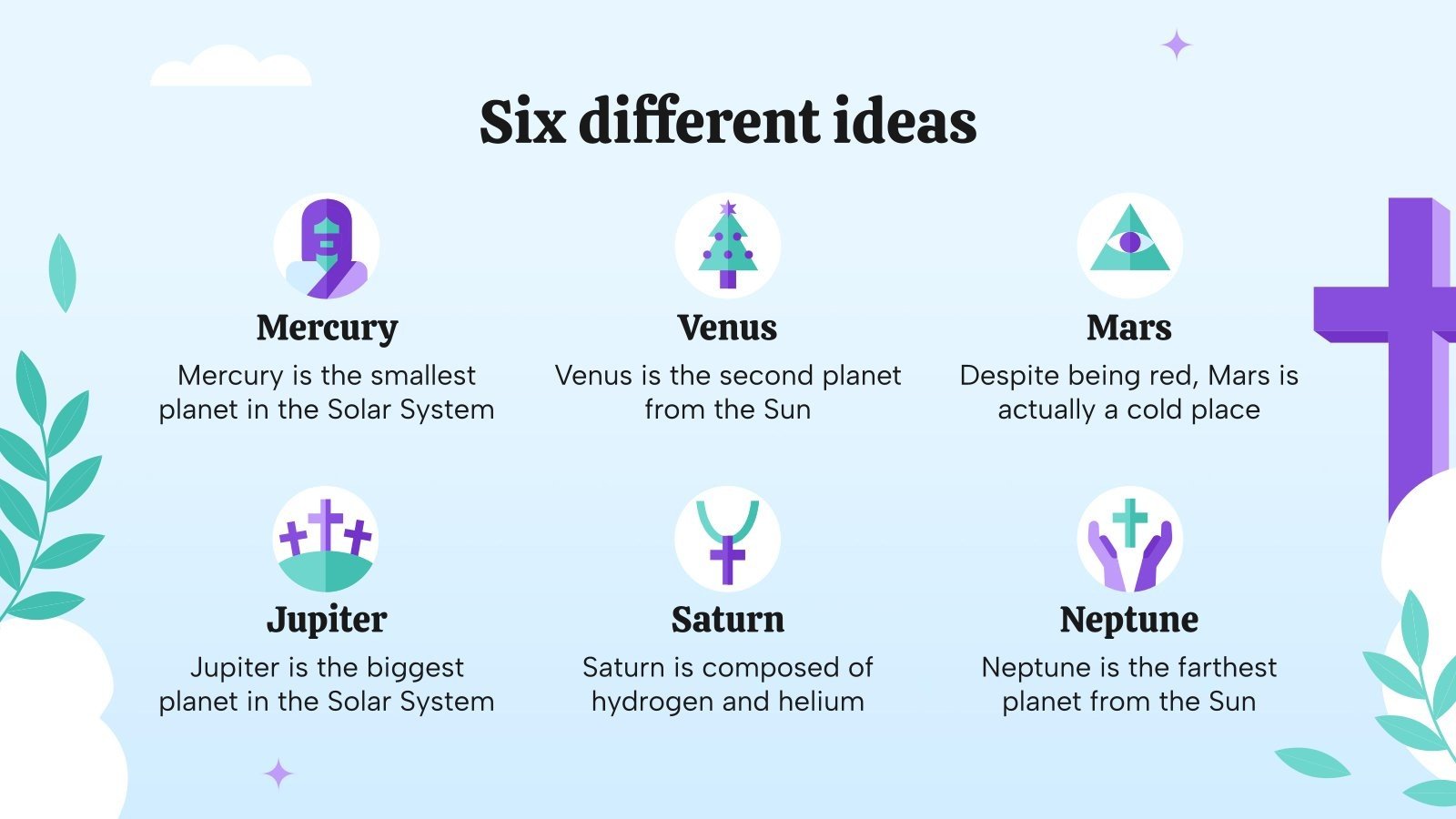 Christian Cross Background Religion Theme Presentation
