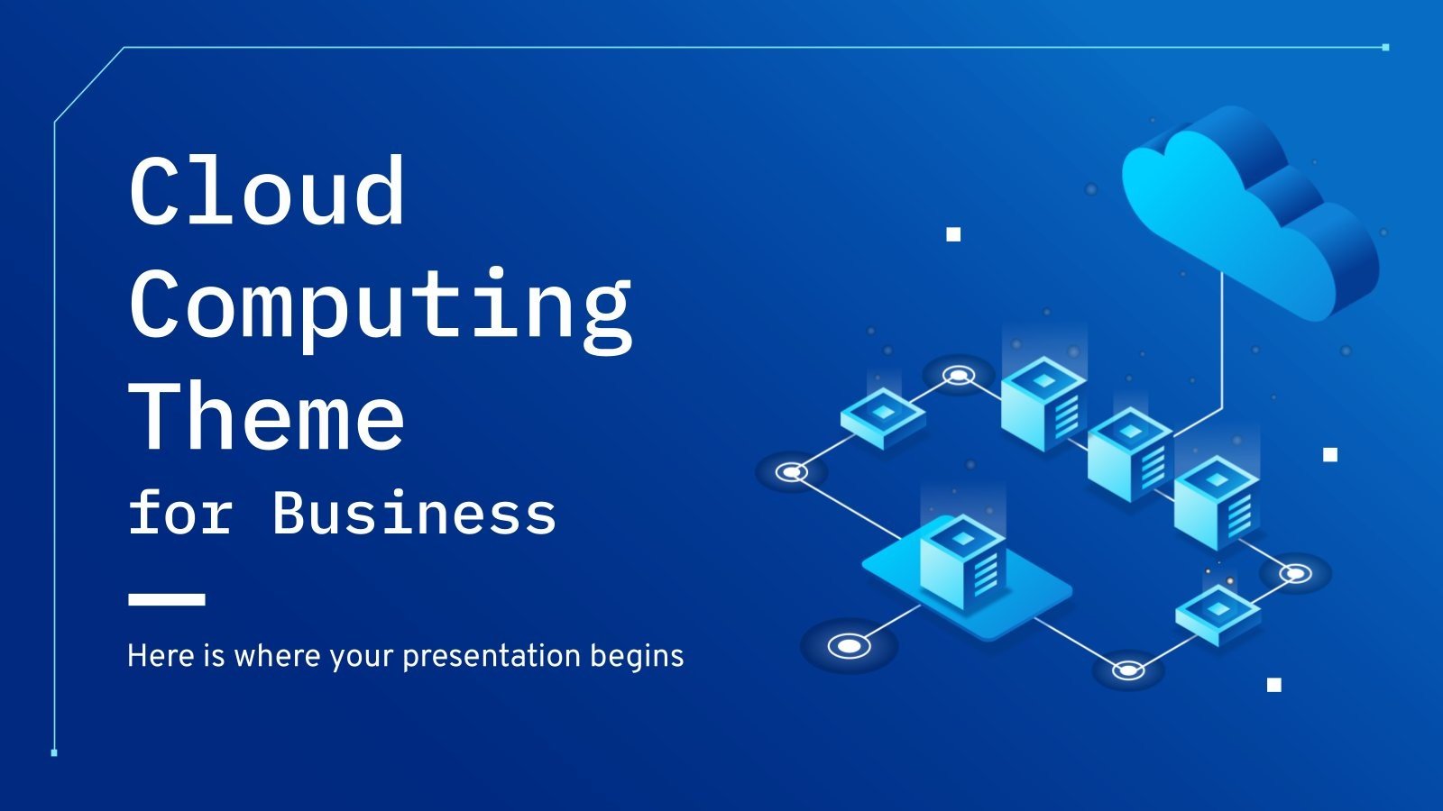 Cloud Computing Theme for Business Presentation