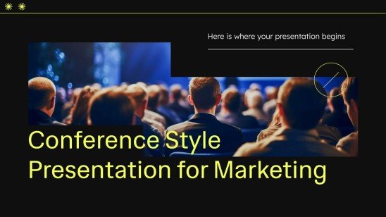Conference Style Presentation for Marketing Presentation
