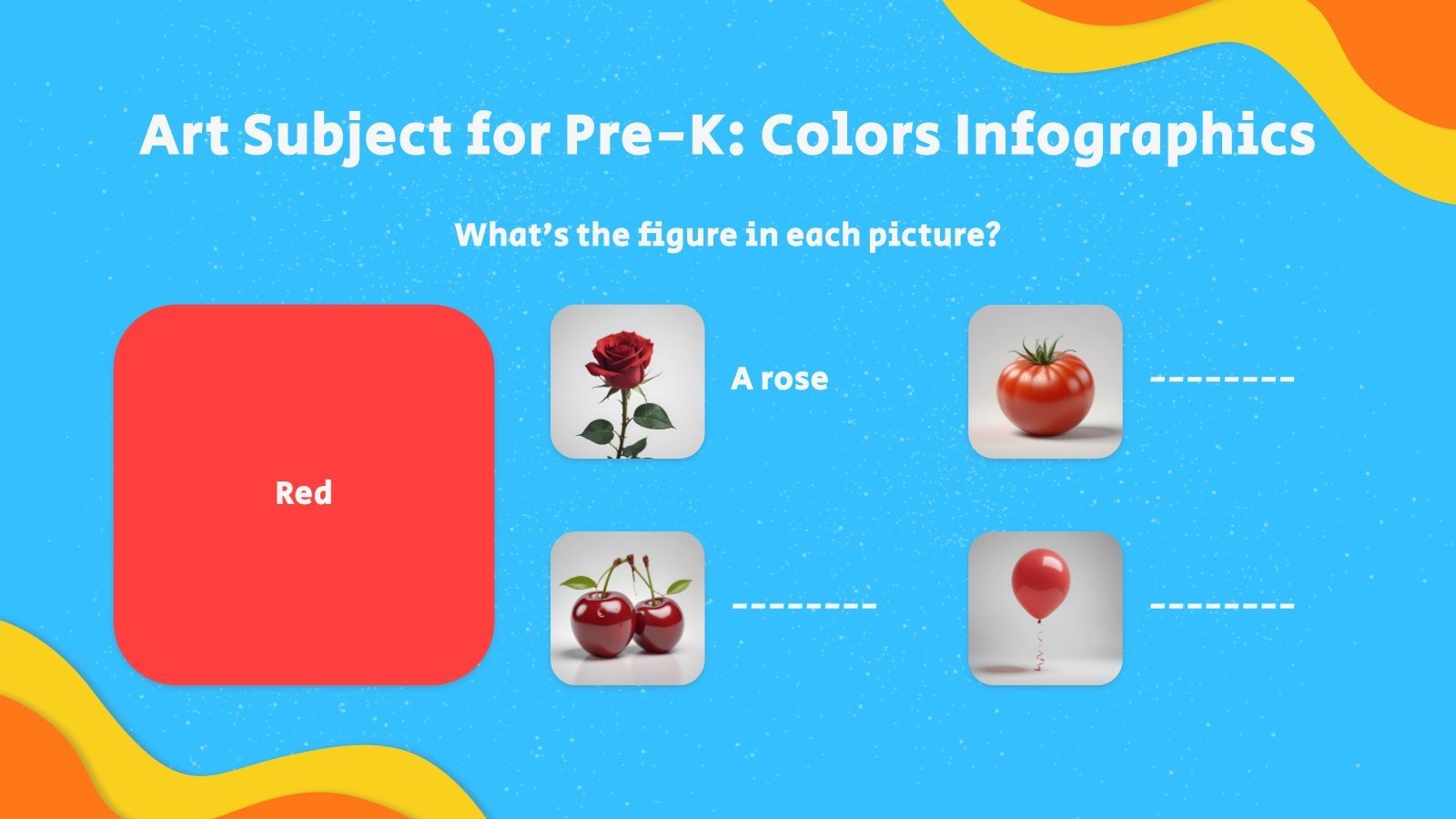 Art Subject for Pre-K: Colors Infographics Presentation