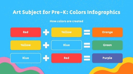 Art Subject for Pre-K: Colors Infographics Presentation