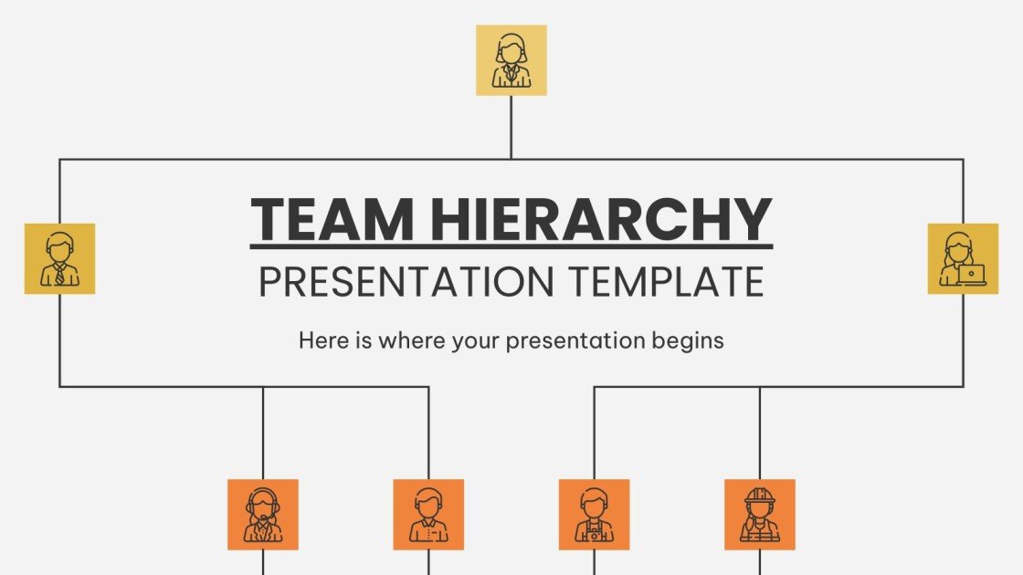 Team Hierarchy Presentation Template Presentation
