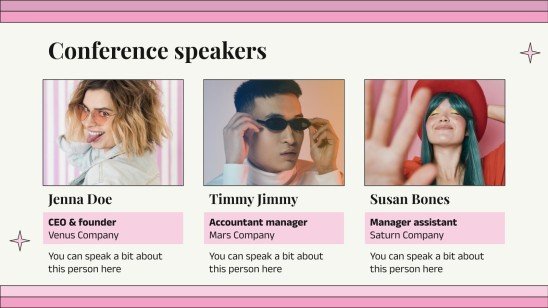 Conference Style Presentation for Social Media Presentation