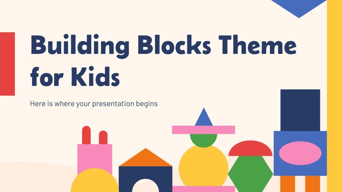 Building Blocks Theme for Kids Presentation