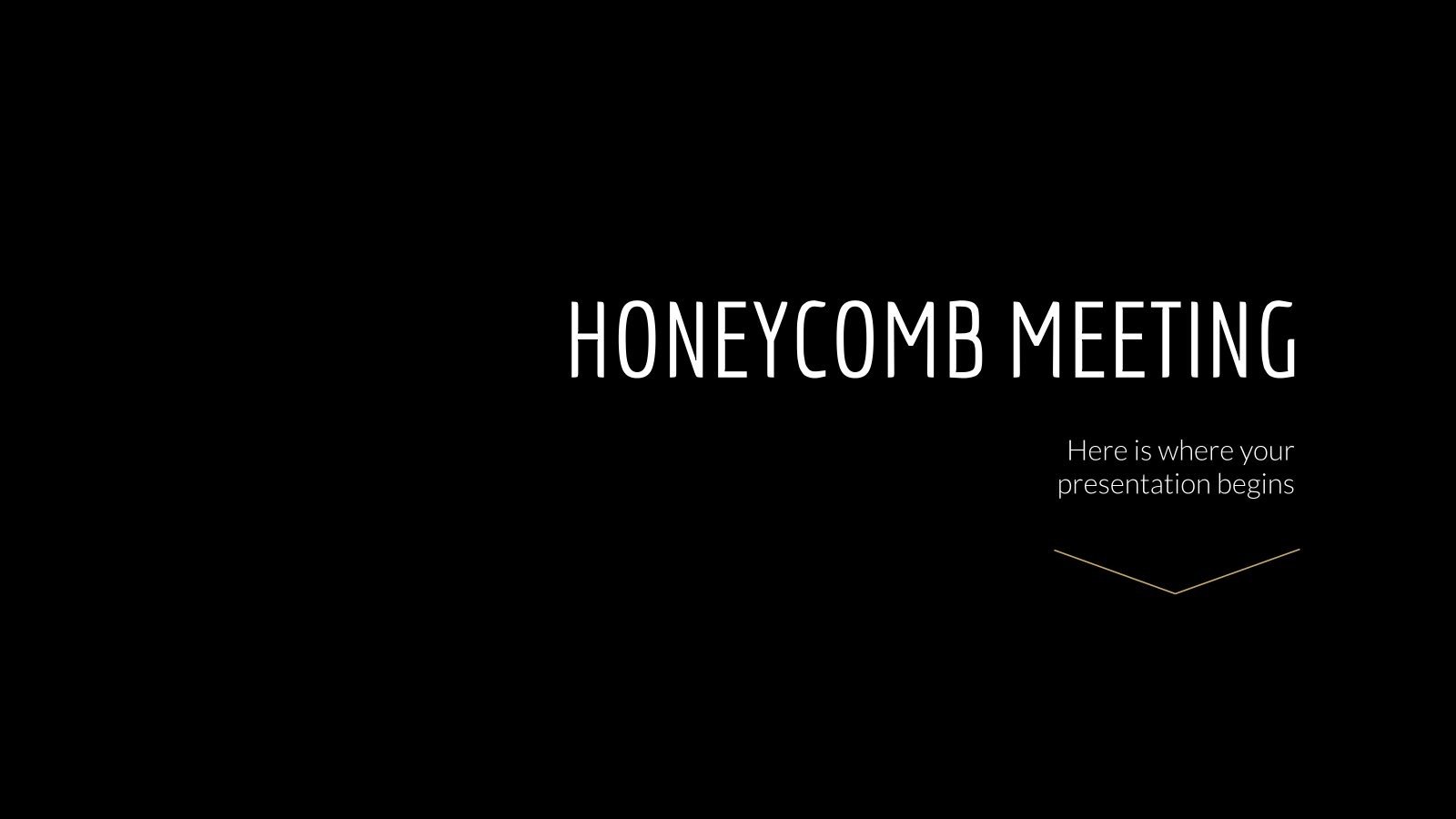 Honeycomb Meeting Google Slides Theme & PPT Template