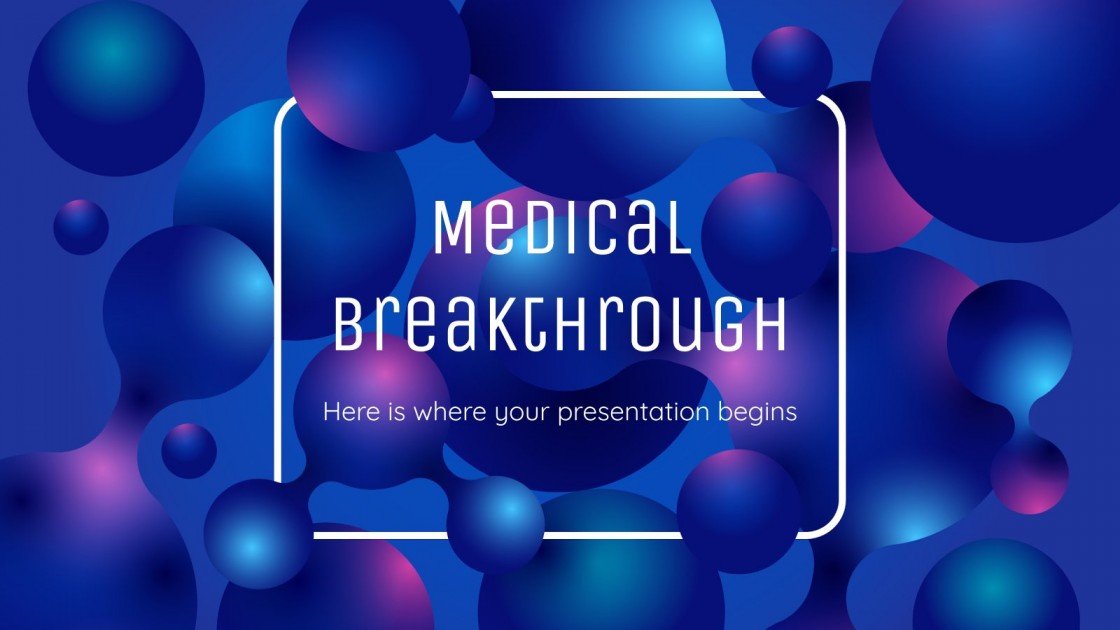 Medical Breakthrough Background Google Slides & PPT Template