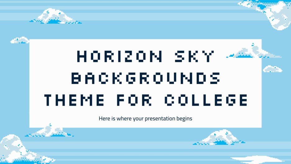 Google Slides and PowerPoint templates about the sky