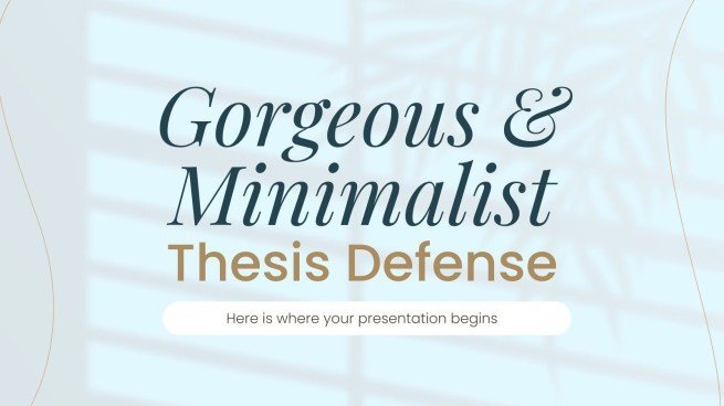 Gorgeous & Minimalist Thesis Defense Presentation