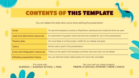 Dinosaur Monthly Planner for Pre-K Presentation