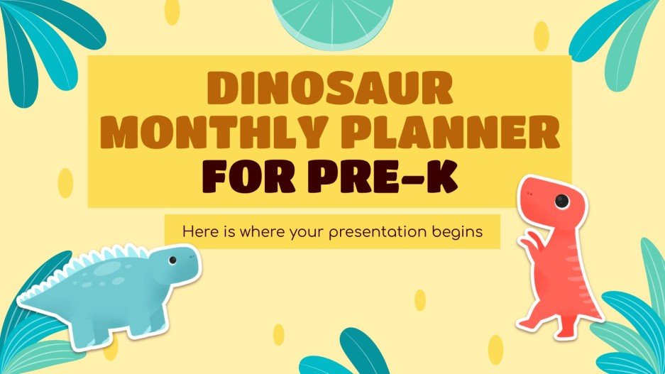 Plantillas gratis de dinosaurios para Google Slides y PPT