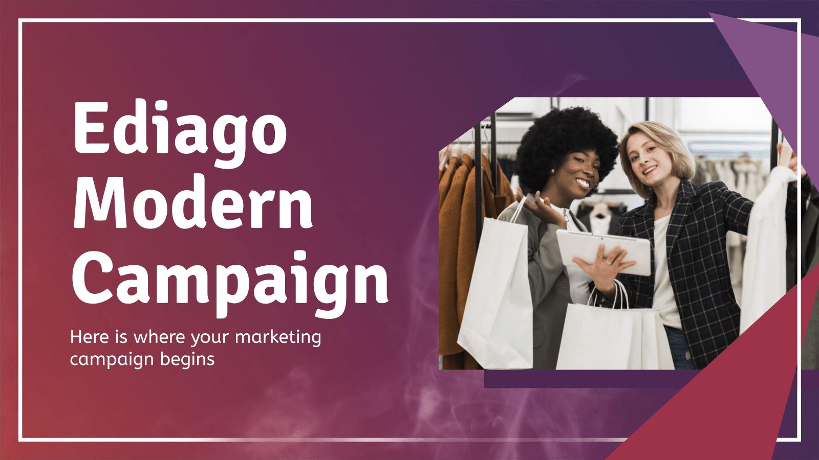 Ediago Modern Campaign Google Slides & PowerPoint template