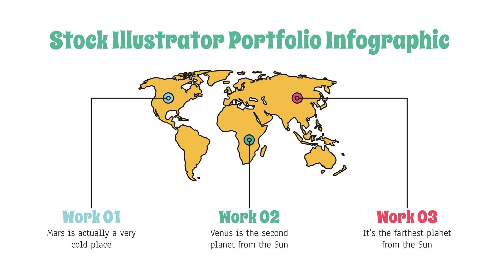 Stock Illustrator Portfolio Infographics Template